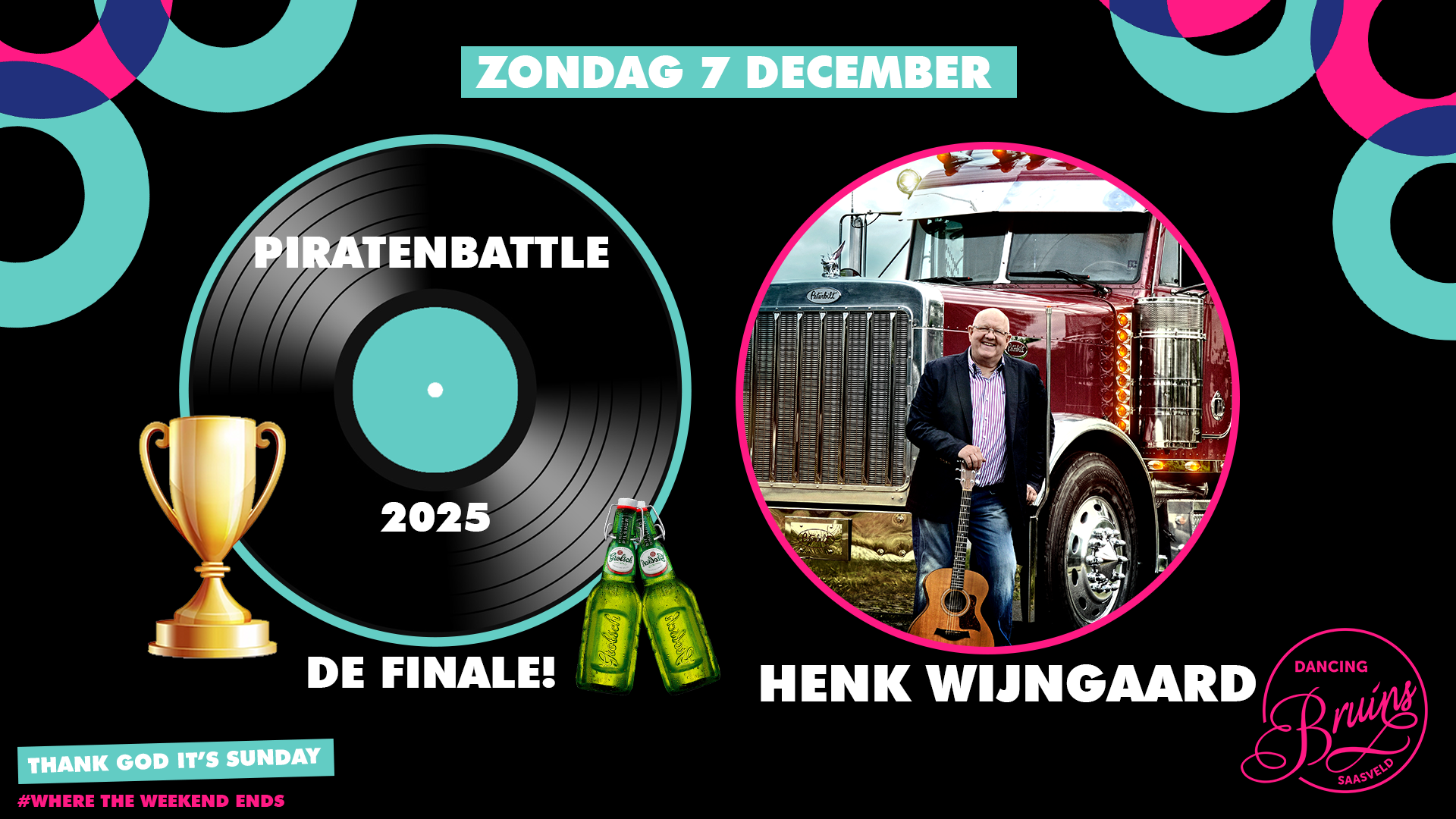 Henk Wijngaard & finale Piratenbattle | Agenda | Dancing Bruins